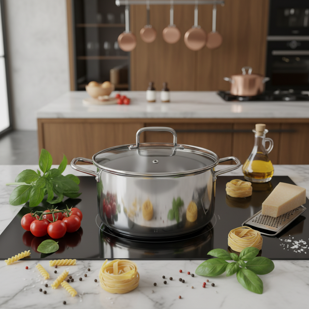 Casserole Induction 30cm Premium 8L | Acier 18/10 Pro – Cuisine aimee